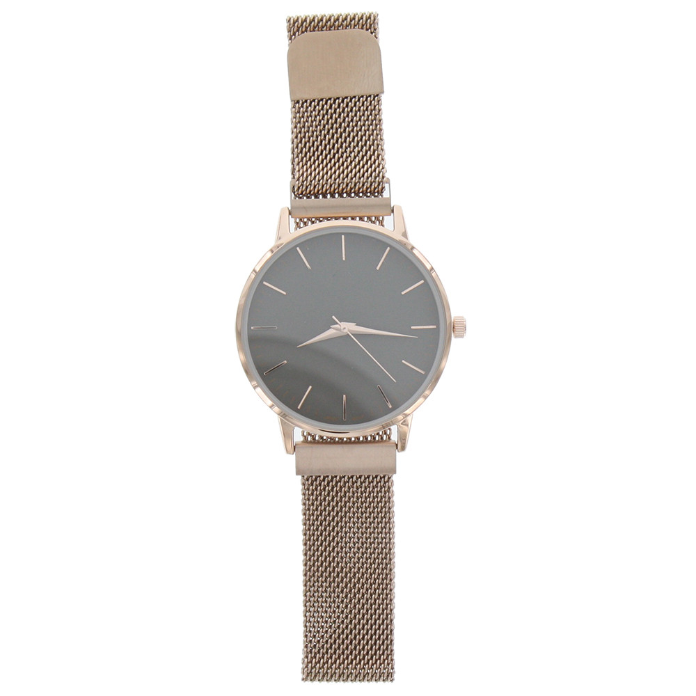 Large Face Watch with Mesh Band