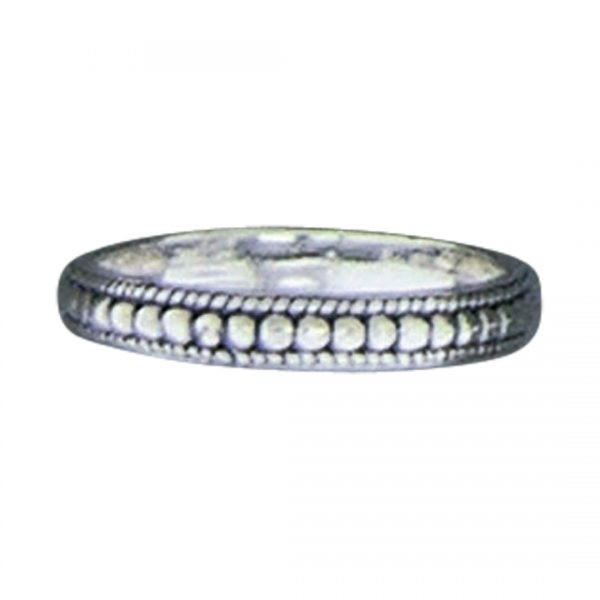 Sterling Silver Dot Band Ring