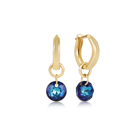 Enewton Reflection Charm Huggie Hoop Earrings - December