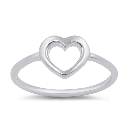 Simple Open Heart Ring