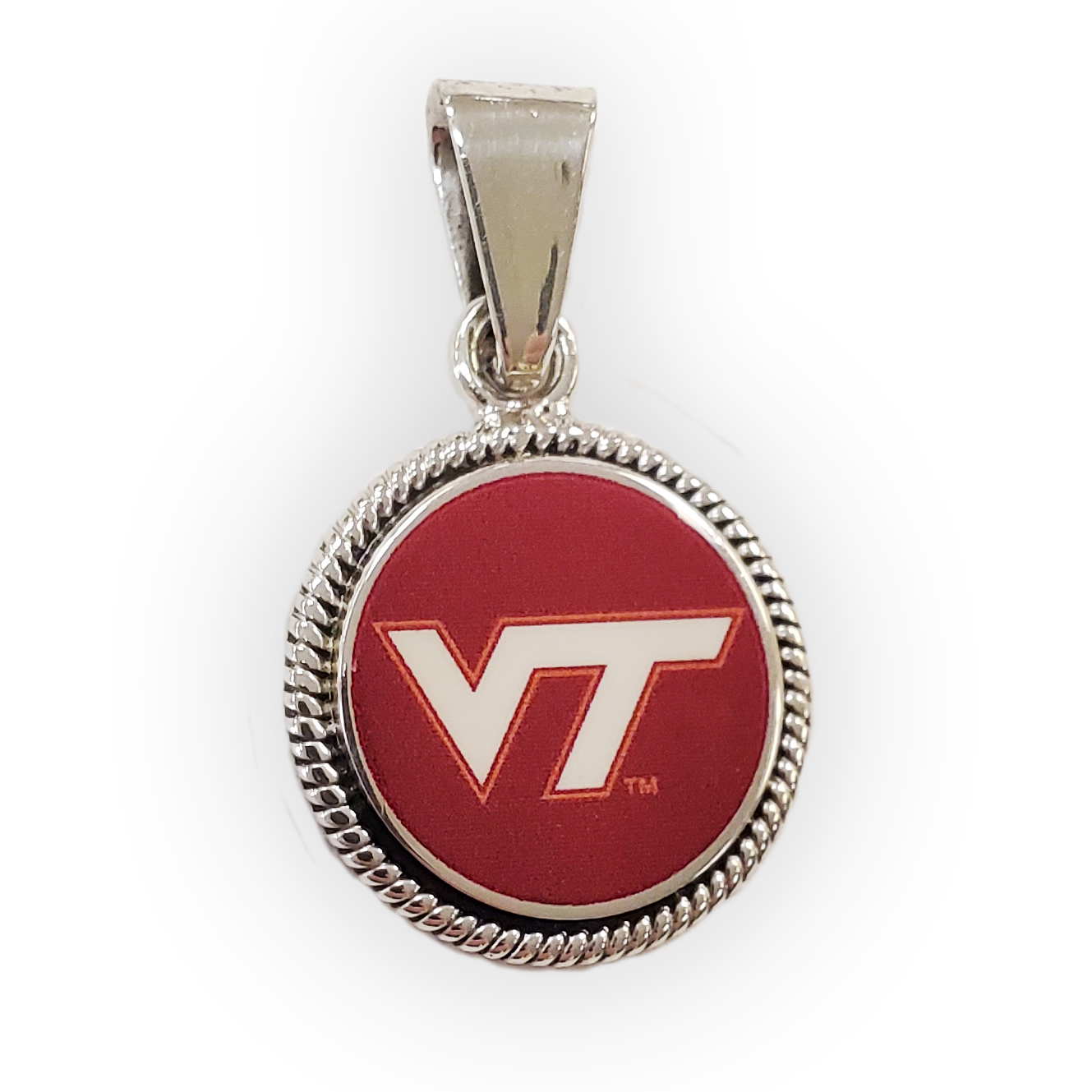 Virginia Tech Rope Pendant - Maroon