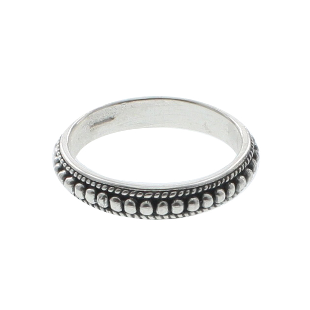 Sterling Silver Dot Band Ring