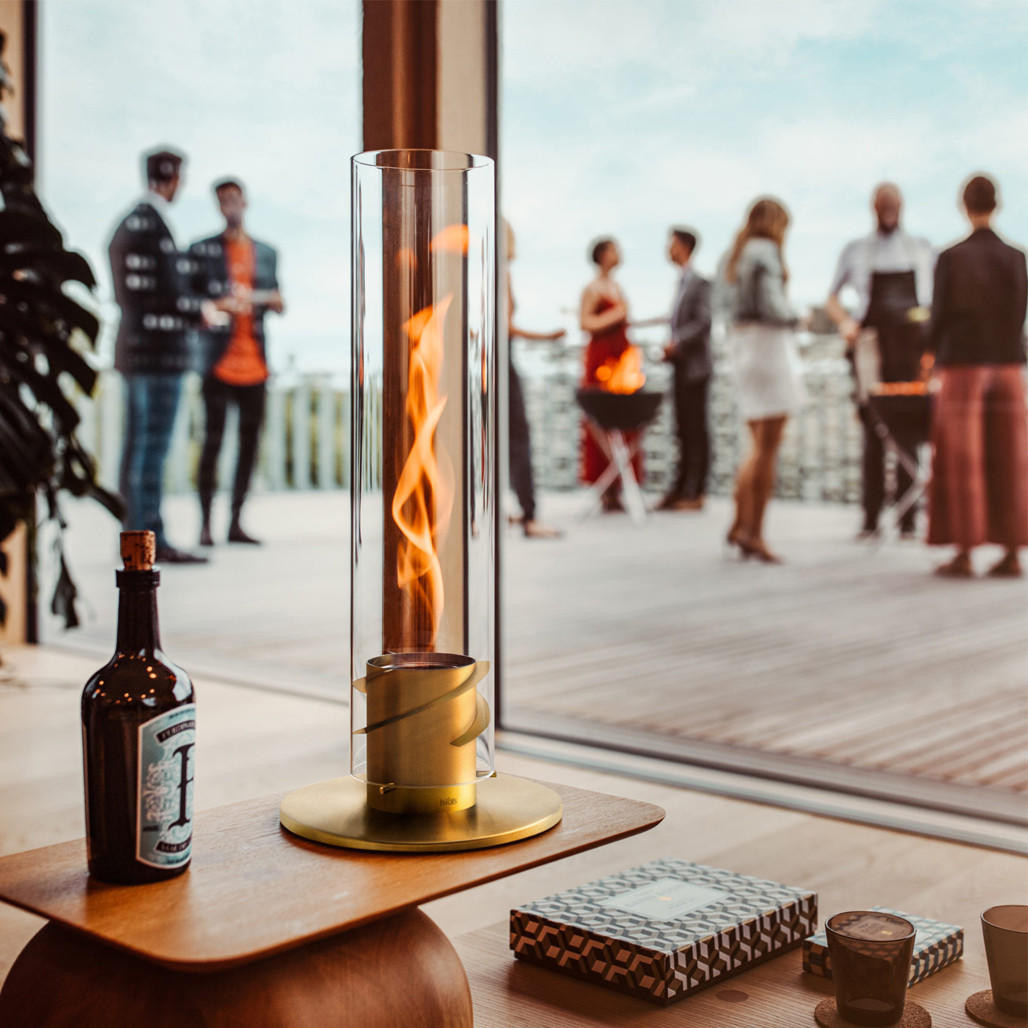 Spin Fire Lantern - Gold - Garden & Terrace