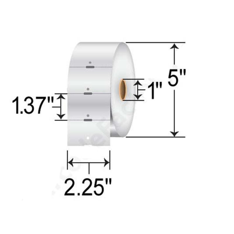 10010055 | 10010055 Zebra Z-Select 4000D 7.5 mil Tag w/Sensing Notch 3 ...