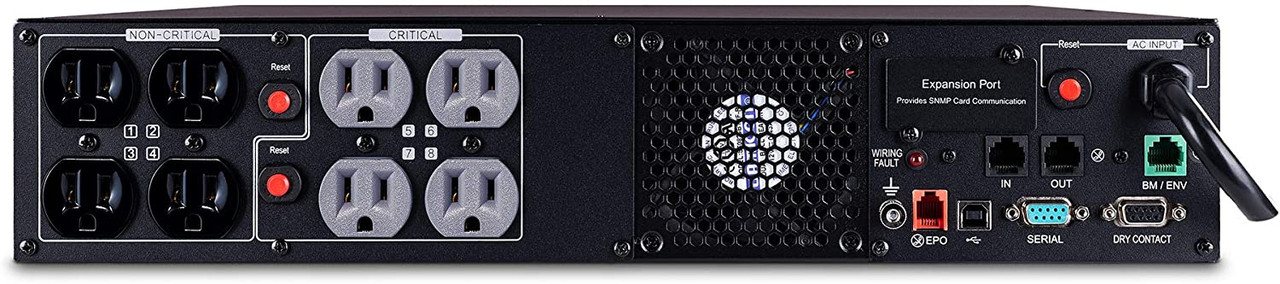 CyberPower PR1500RT2U Smart App Sinewave UPS System, 1500VA/1500W, 8 Outlets, 2U Rack/Tower, AVR ...