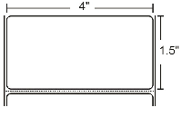 10010043 | 10010043 Zebra Z-Select 4000D 3x1 Paper Label 6/Case