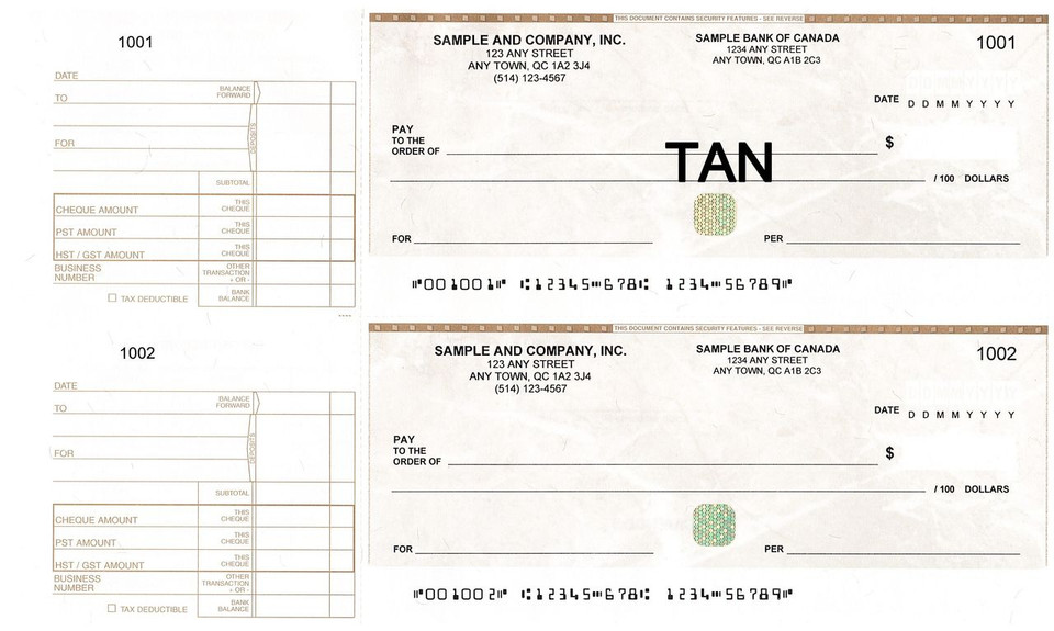 A Two-Per-Page Manual Cheque Binder Saves Time and Energy