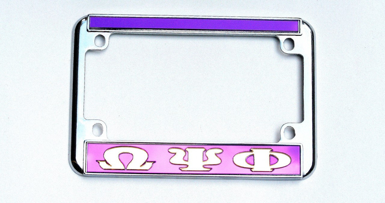 OMEGA MOTORCYCLE LICENSE PLATE - Greek Kulture