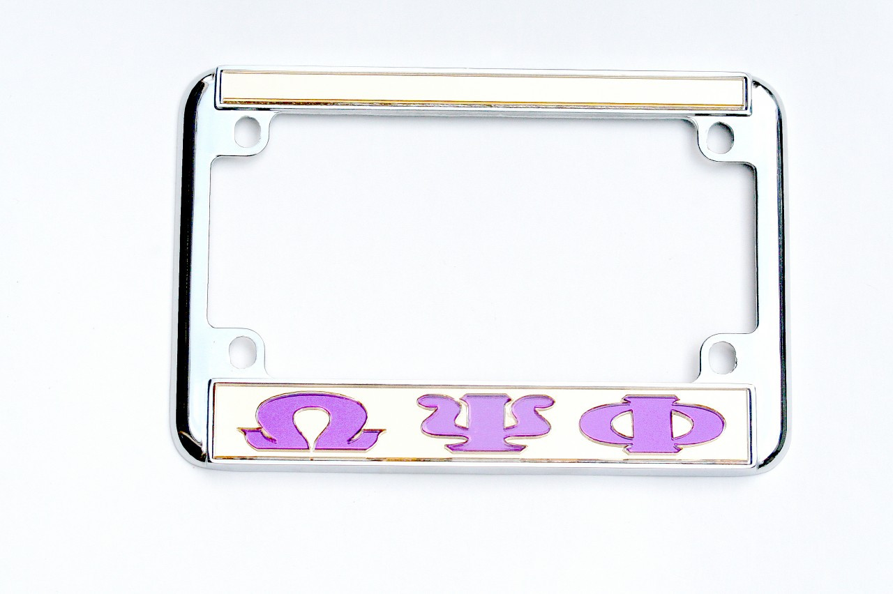 OMEGA MOTORCYCLE LICENSE PLATE - Greek Kulture