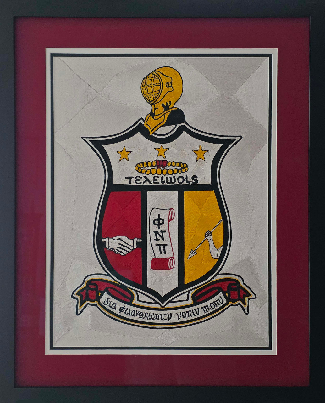 Kappa Alpha Psi African Silk Thread Art