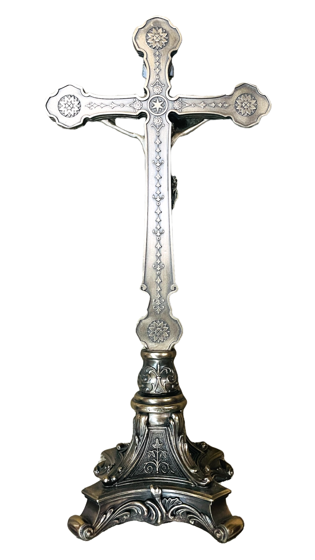 Crucifixion Of Jesus Christ INRI Standing Crucifix - Sacred Symbol of ...