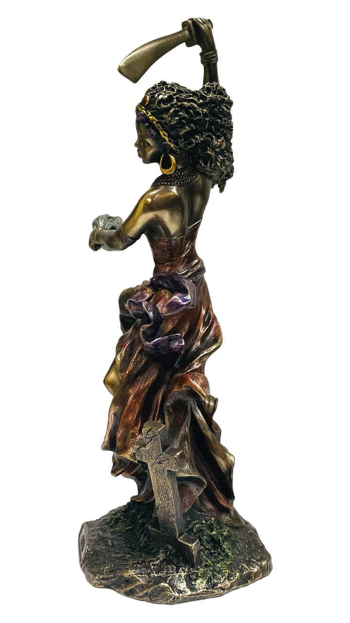 Orisha Oya Resin Statue Bronze Finish 9.25” - Lazaro Brand Spiritual Store
