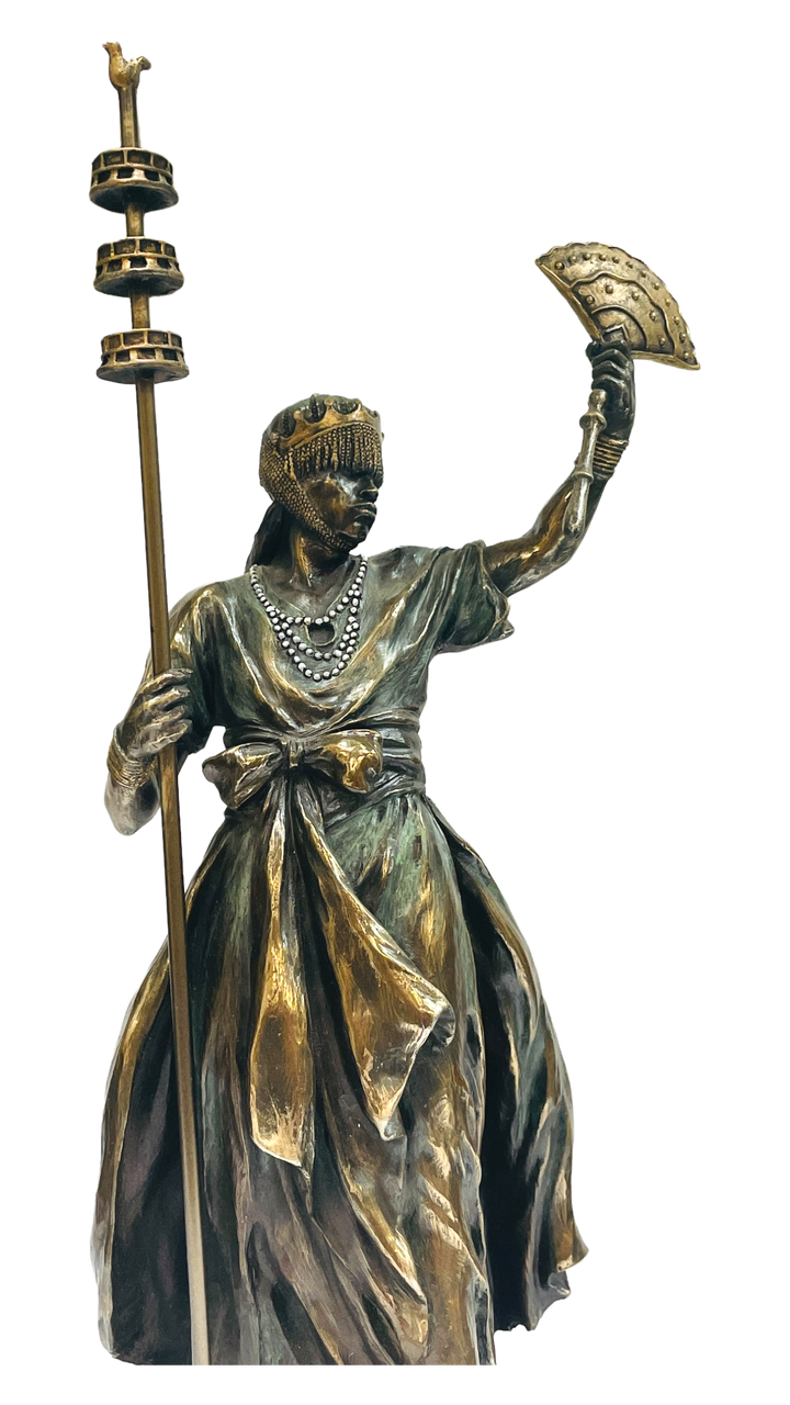 Orisha Obatala Resin Statue - Bronze Finish (9.25”) - Botanica San Lazaro