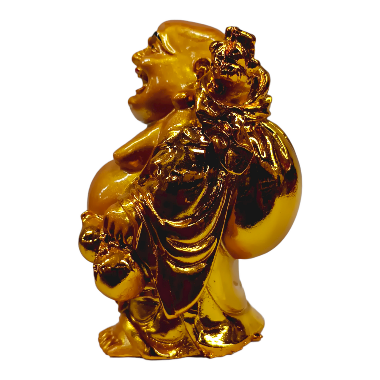 Lucky Golden Buddha Statue 4.5" VERSION 5 - Lazaro Brand Spiritual Store
