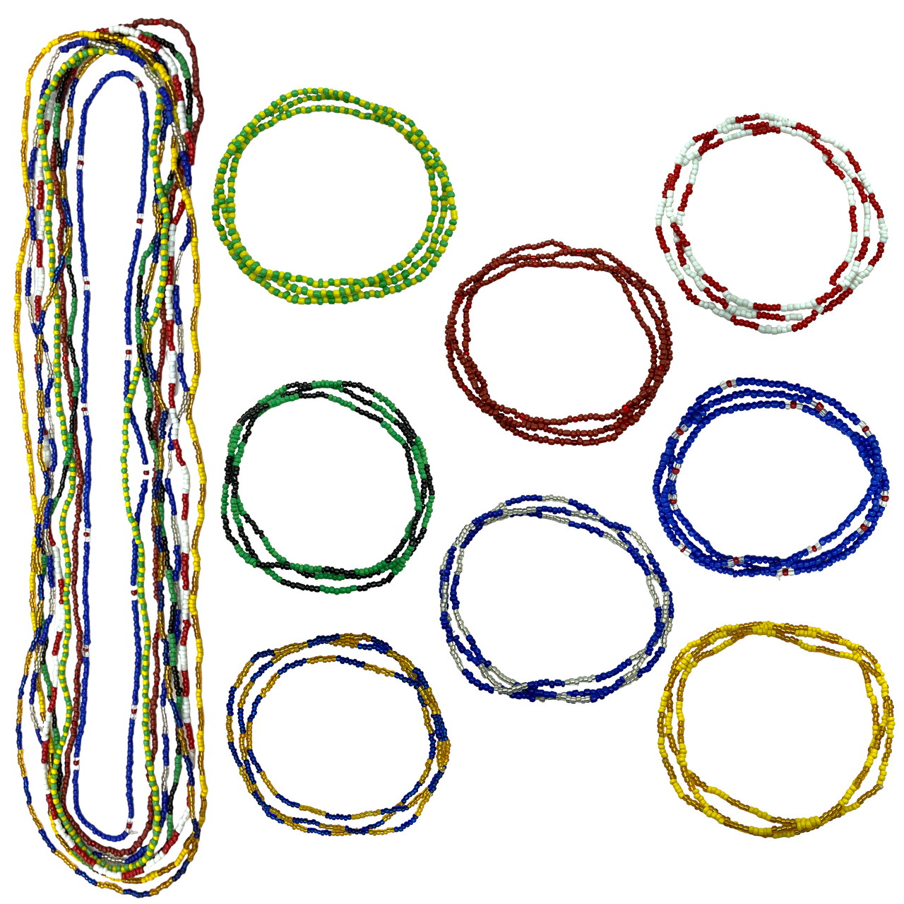 Orisha Shango (Chango) Eleke Bead 40" Spiritual Necklace For Protection ...