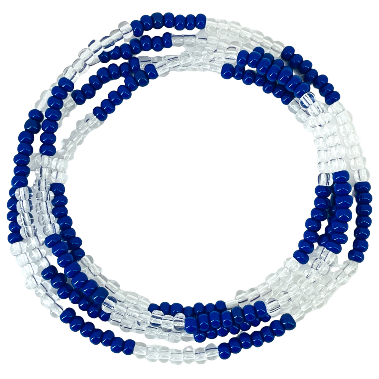 Orisha Yemaya Mother Of All Waters Blue/Clear Eleke Bead 34" Spiritual ...