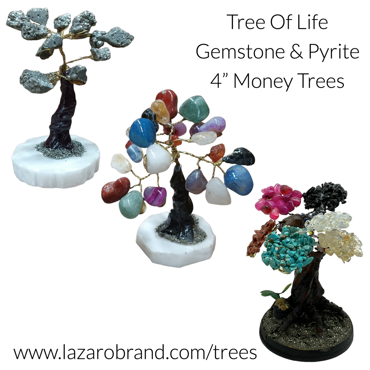 Tree Of Life Pyrite Money Tree Good Luck, Protection - Amplify ...