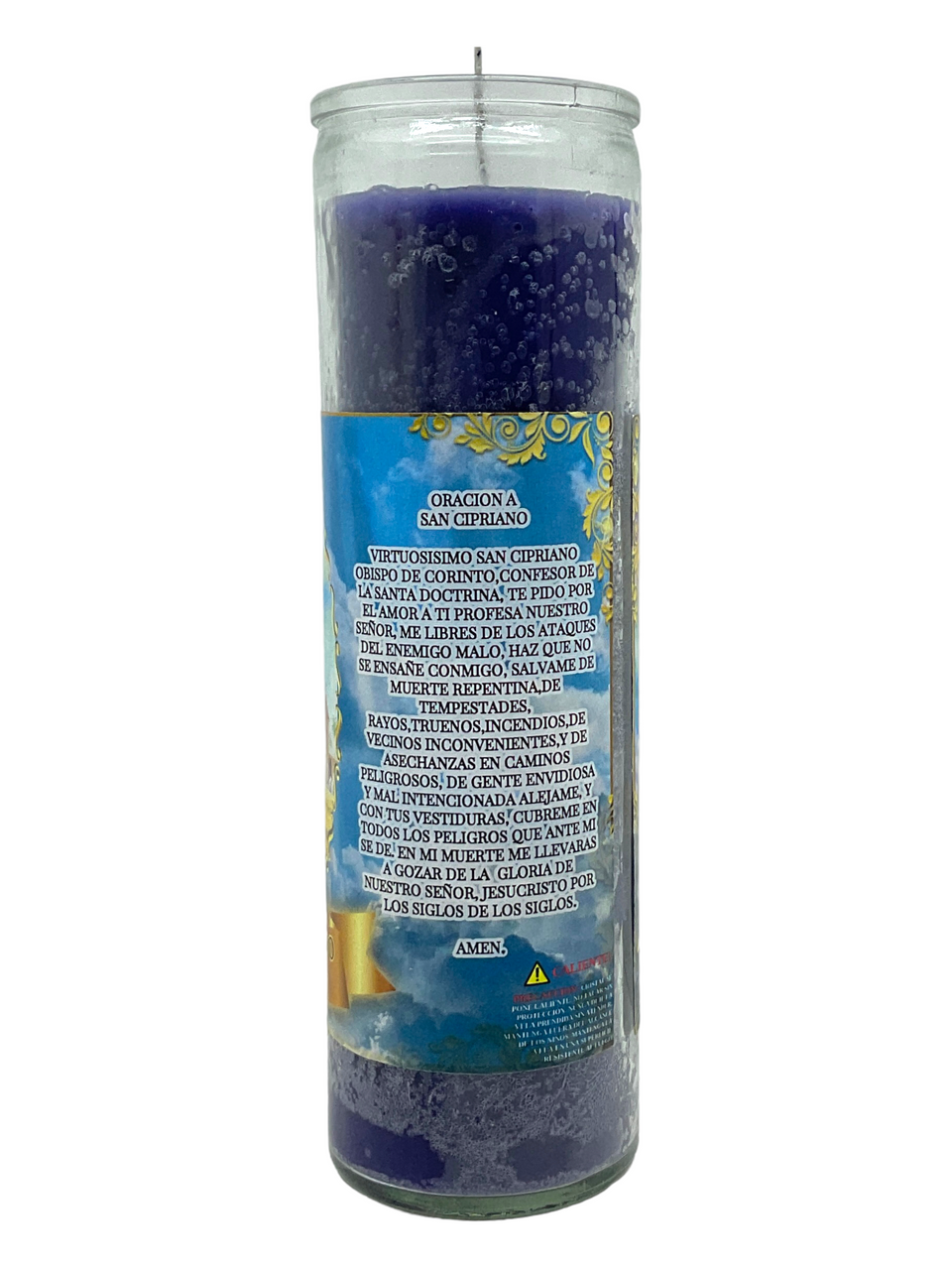 Saint Cyprian San Cipriano / Purple / 7 Day Prayer Candle / Break ...
