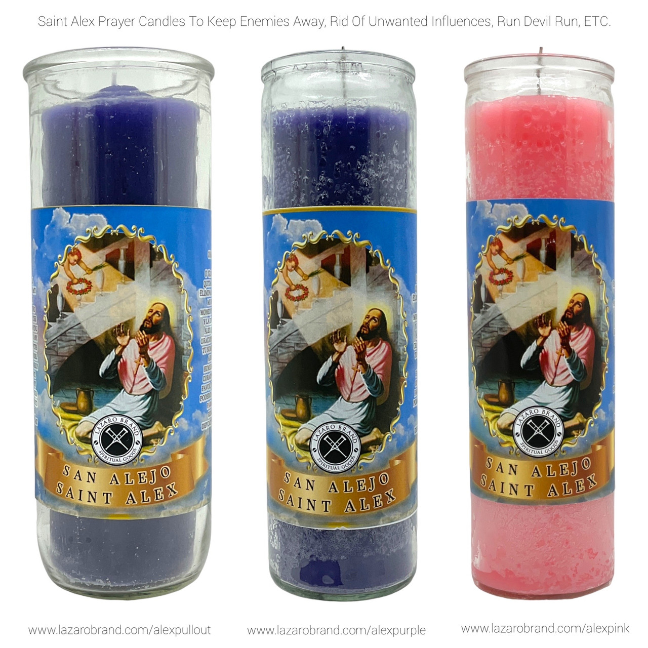Saint Alex (San Alejo) 7 Day Prayer Candle – Keep Enemies Away & Remove ...