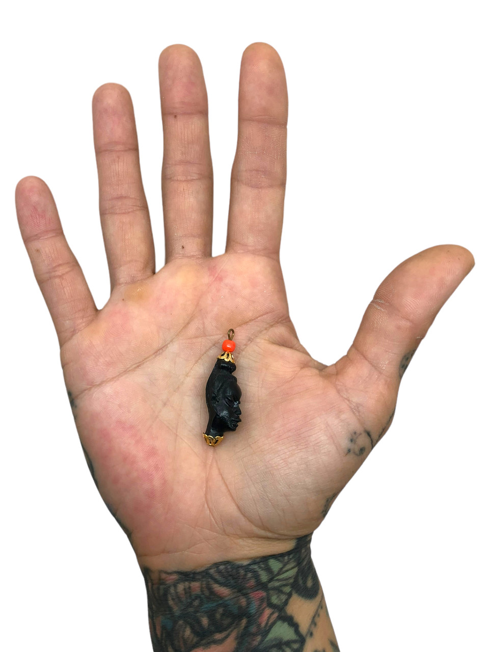 Decorative Azabache Head / 1" / Spiritual Talisman Charm Pendant / Ward ...