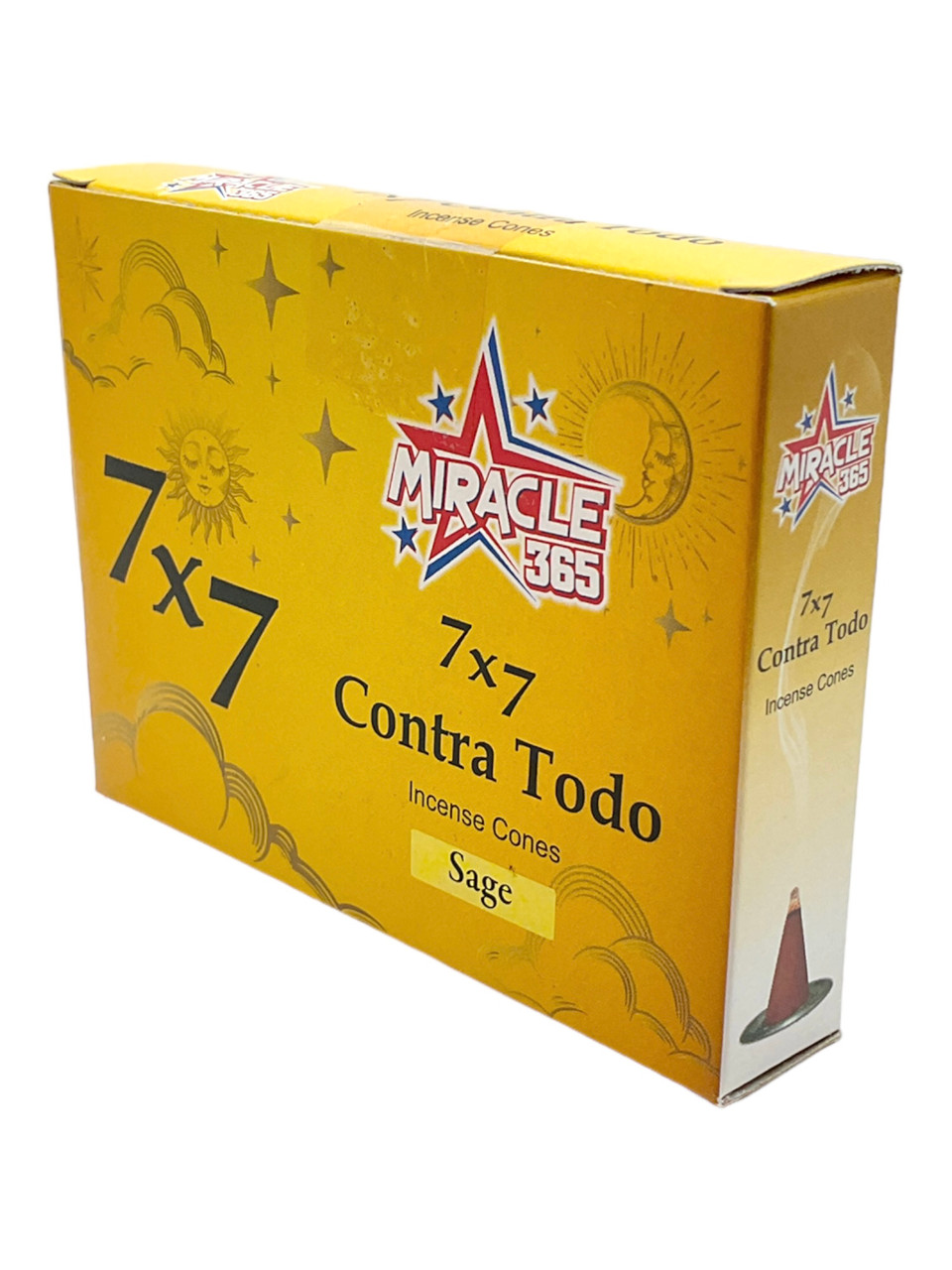 7x7 Against All / 7x7 Contra Todo / Sage Incense Cones / Ward Off ...