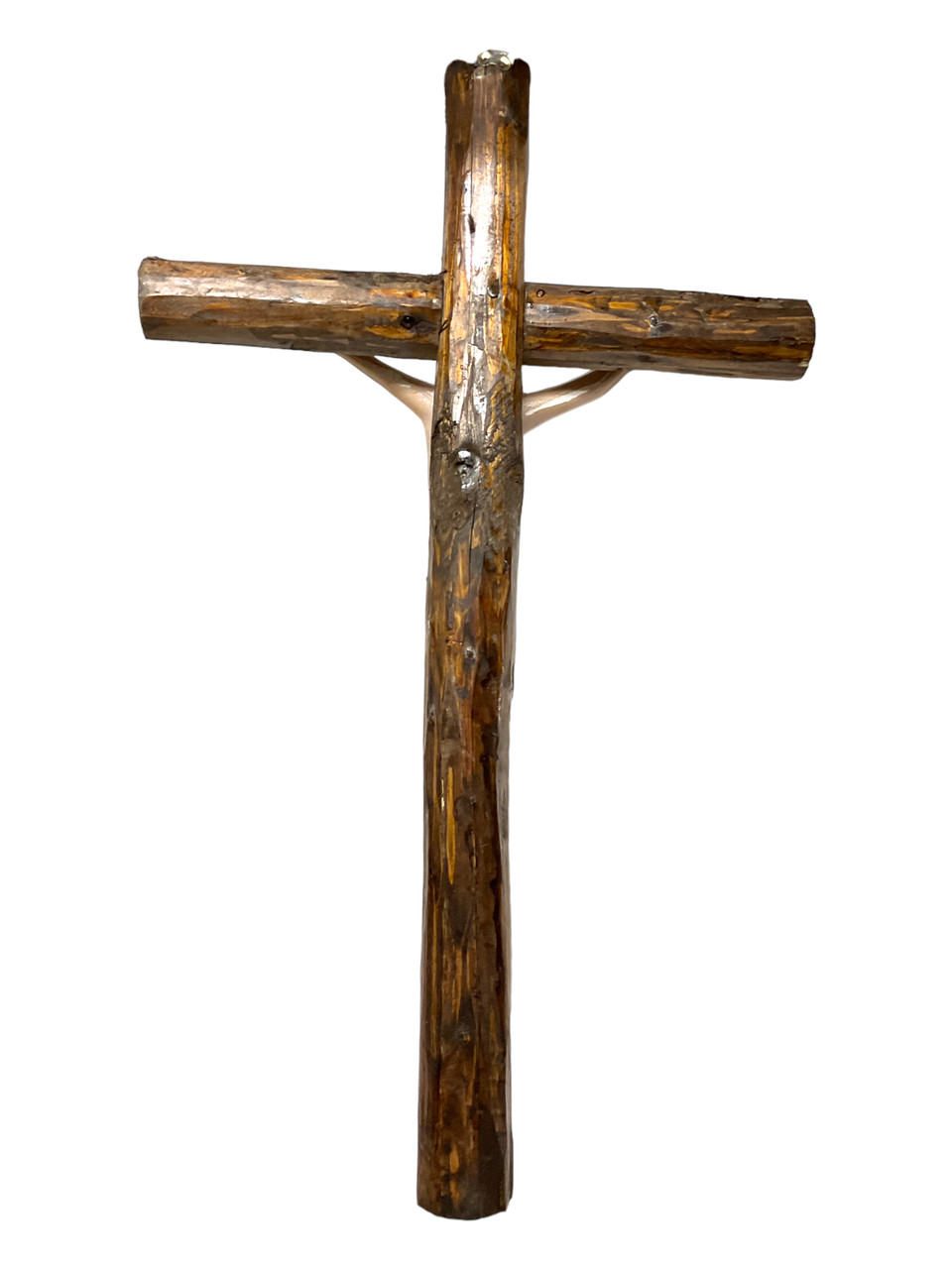 Crucifixion Of Jesus Christ INRI - Wall Mounted Wooden Crucifix ...