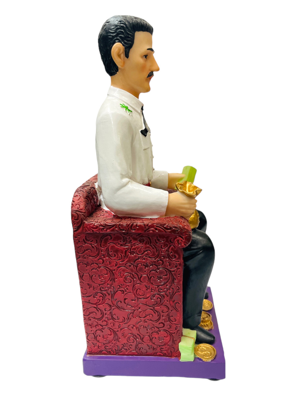 Jesus Malverde Statue: Folklore Hero (10”) - Botanica San Lazaro