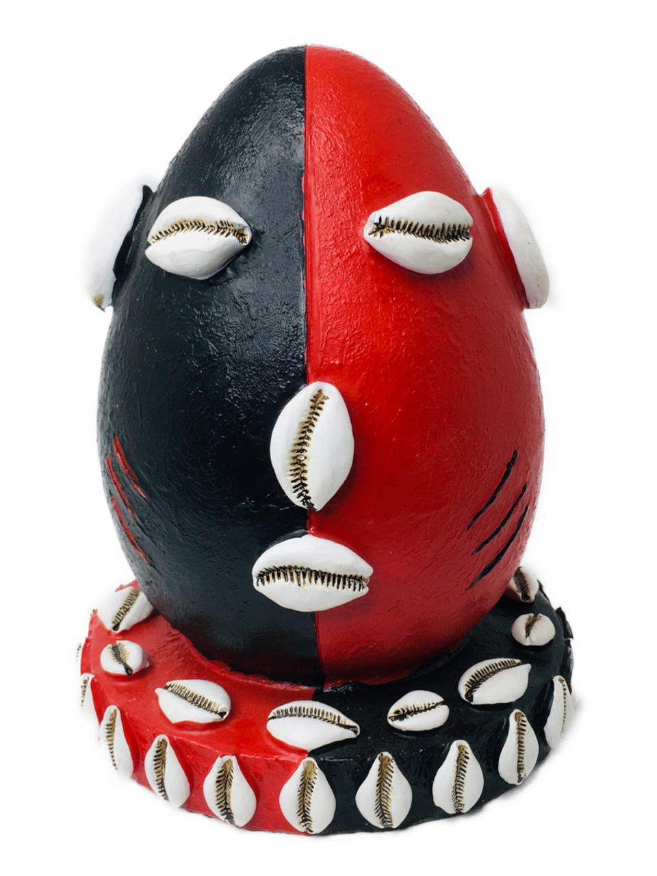 Orisha Eleggua Statue: Guardian Of The Crossroads - Red & Black Head ...