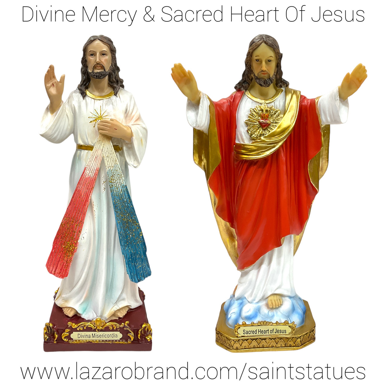 Divine Mercy Jesus Christ Divina Misericordia 12" Statue To Forgive ...