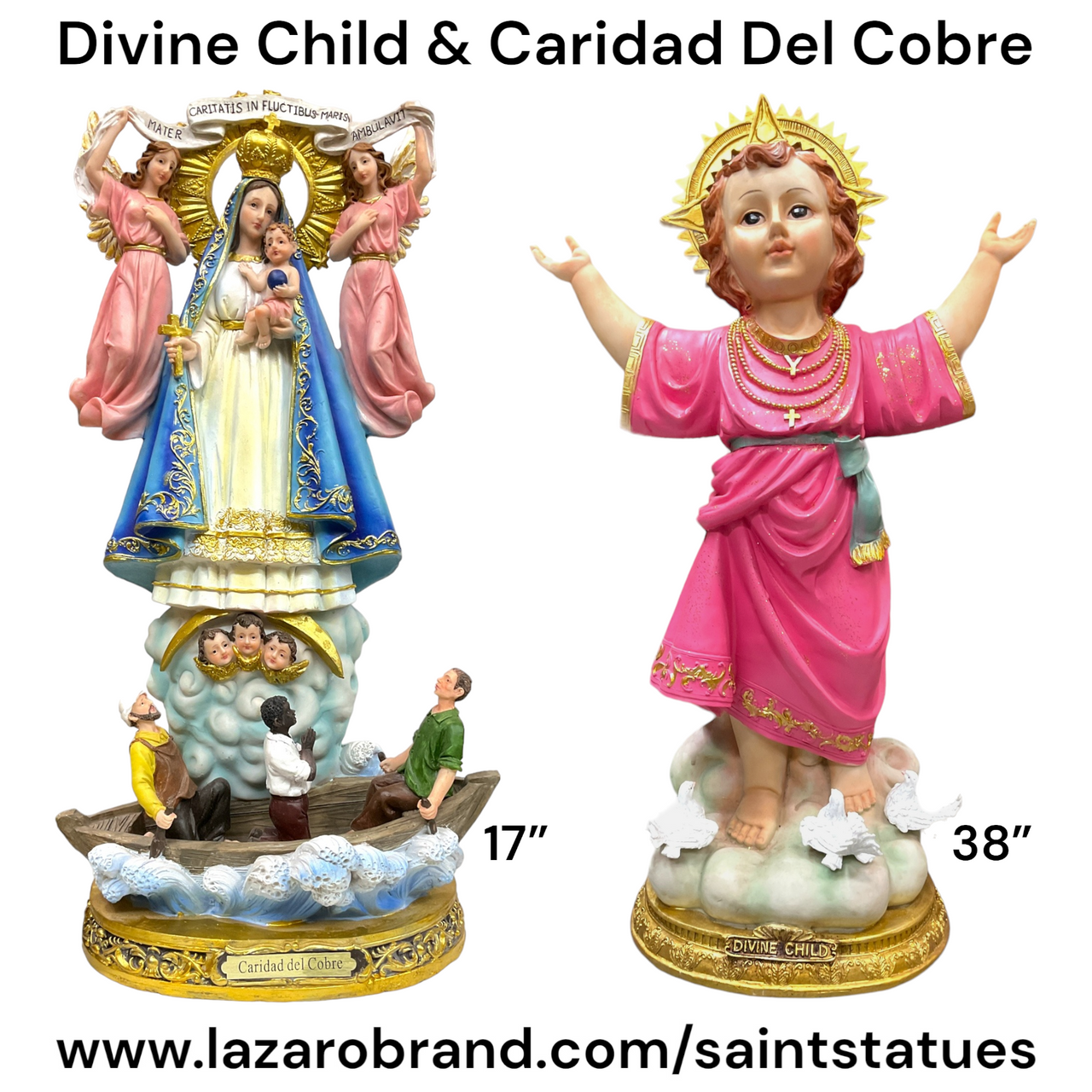 Divine Child Jesus Statue - Standing On Clouds (38”) - Botanica San Lazaro