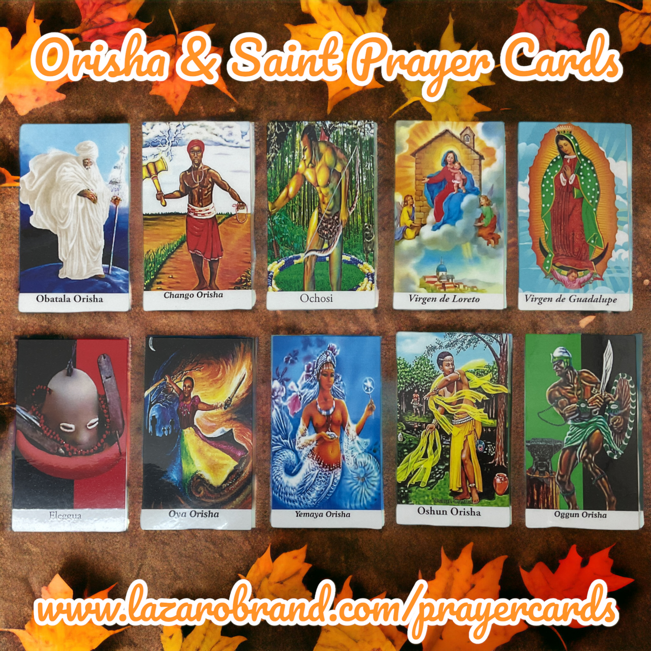 Chango Orisha Laminated Prayer Card: Power & Leadership (Spanish 3.5” x ...