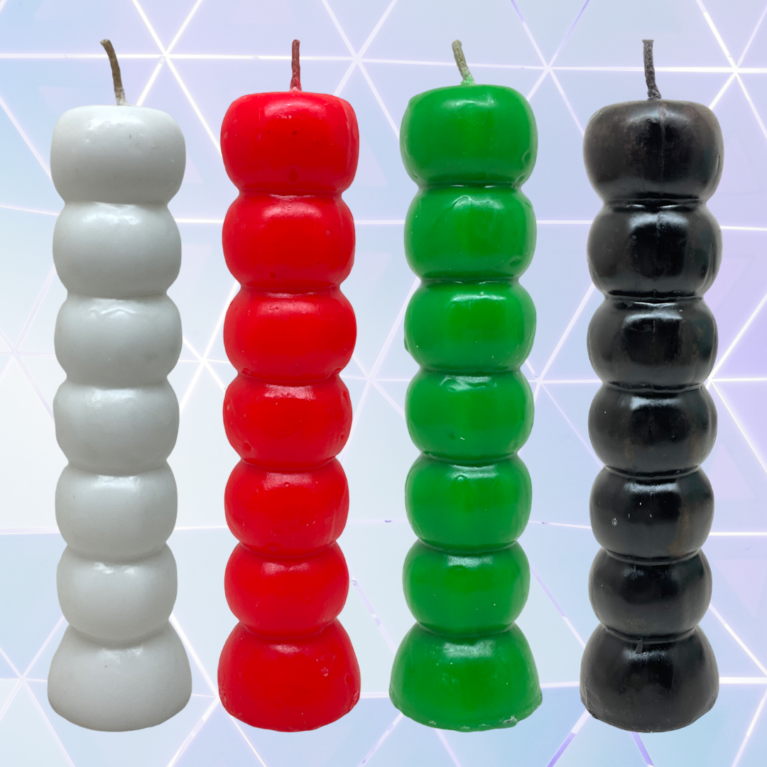 7 Knobs Figure Candle – “I set clear intentions and boldly manifest my ...