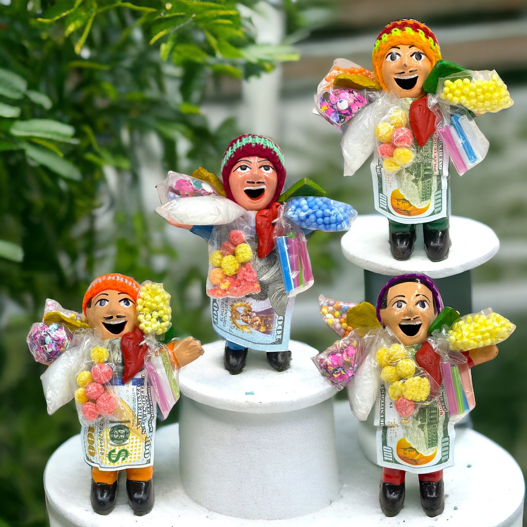 Ekeko Statue: Folk Saint Of Good Luck - Passion Red (6”) - Botanica San ...