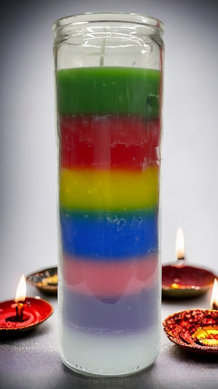 Multicolor 7 Day Candle - Botanica San Lazaro