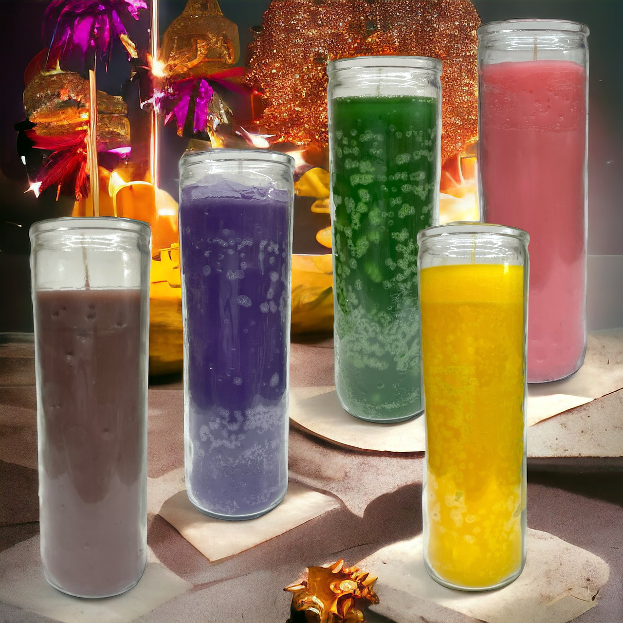 Multicolor 7 Day Candle - Botanica San Lazaro