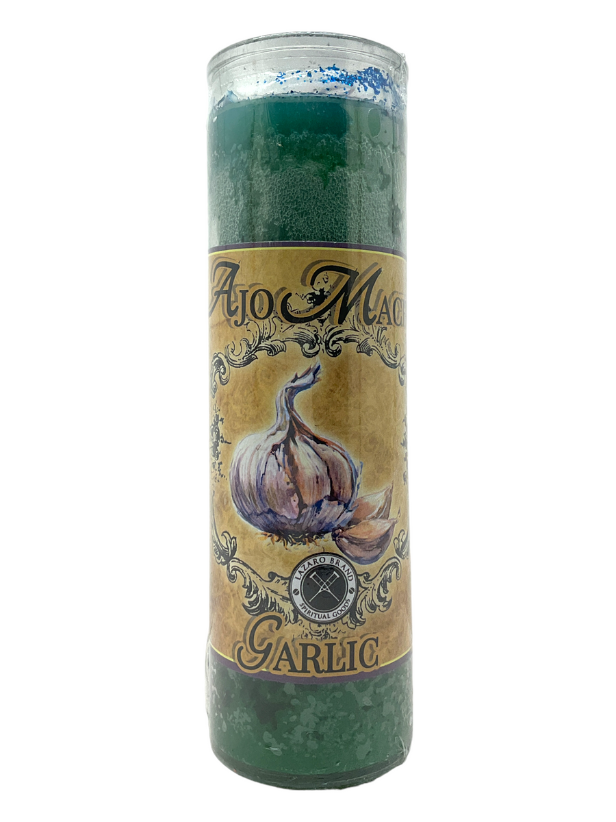 Garlic (Ajo Macho) Dressed & Blessed 7 Day Candle – Protection Against ...