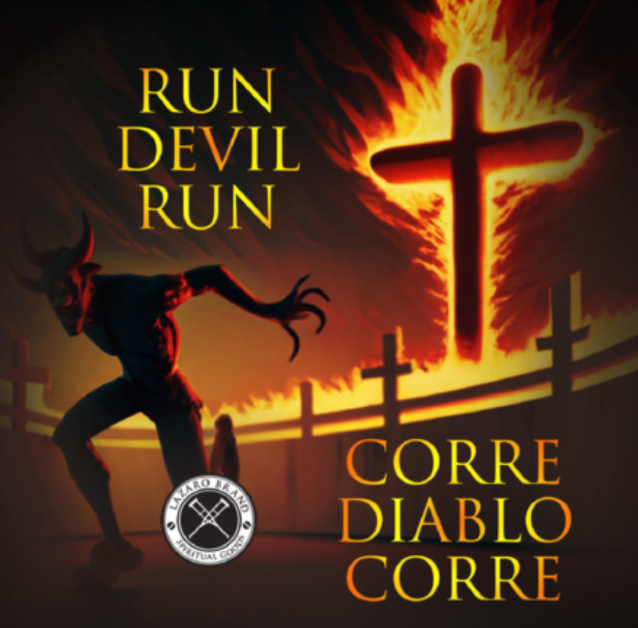 Red Run Devil Run 7 Day Prayer Candle – Courage, Protection, and Power