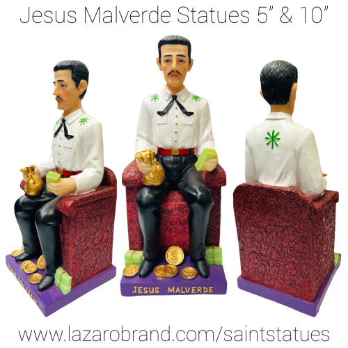 Jesus Malverde Angel Of The Poor Folklore Hero 10" Statue For ...