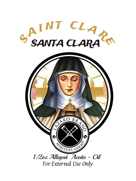 Saint Clare (Santa Clara) Spiritual Oil – Seek Clarity, Invite Peace ...