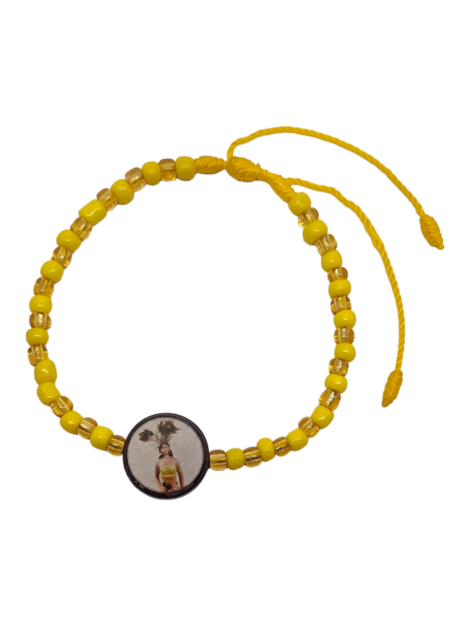 Orisha Oshun Goddess of Love & Fertility Gold/Yellow Image Bracelet For ...