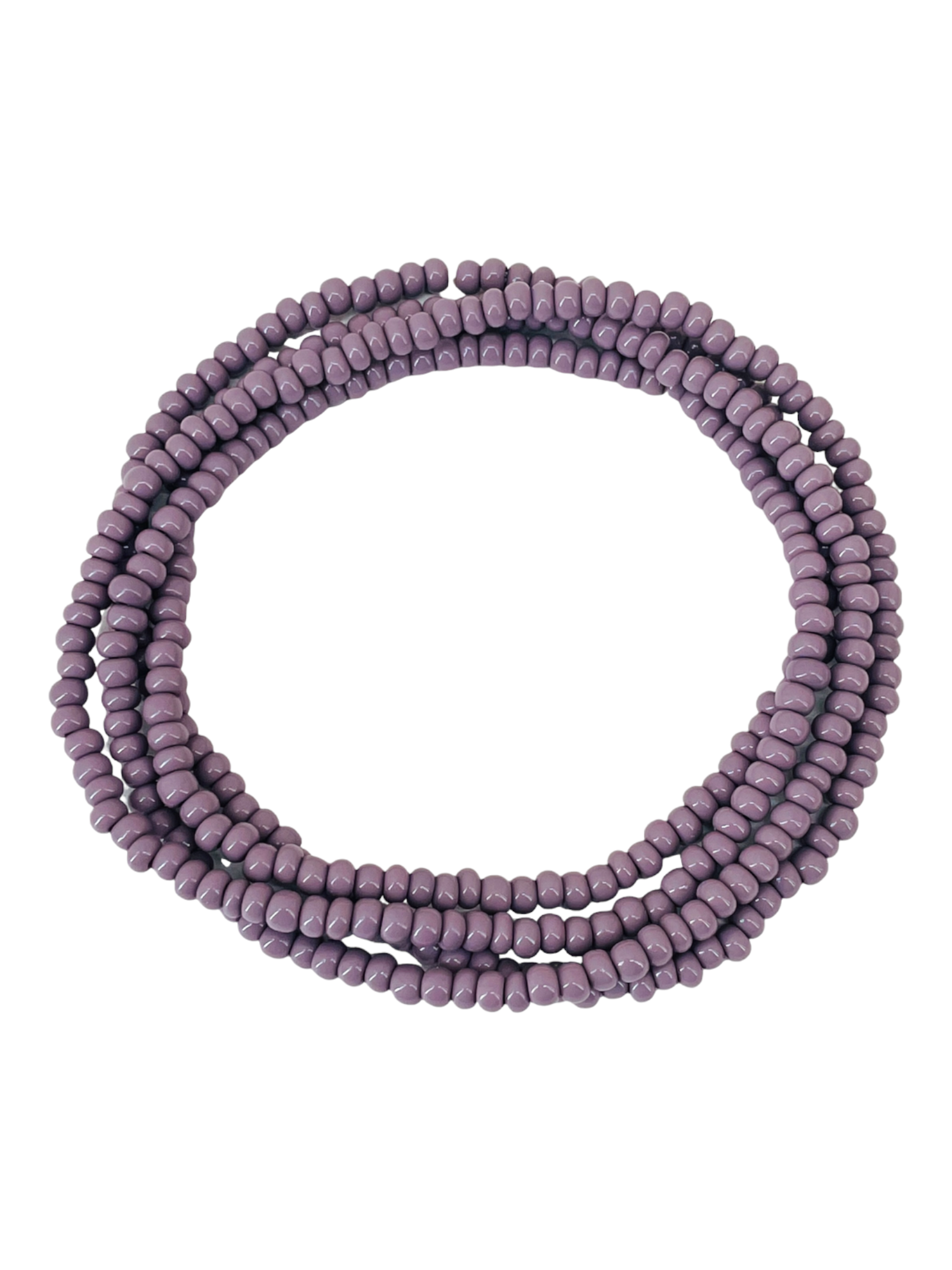 Purple Eleke Bead 32" Spiritual Necklace - Botanica San Lazaro