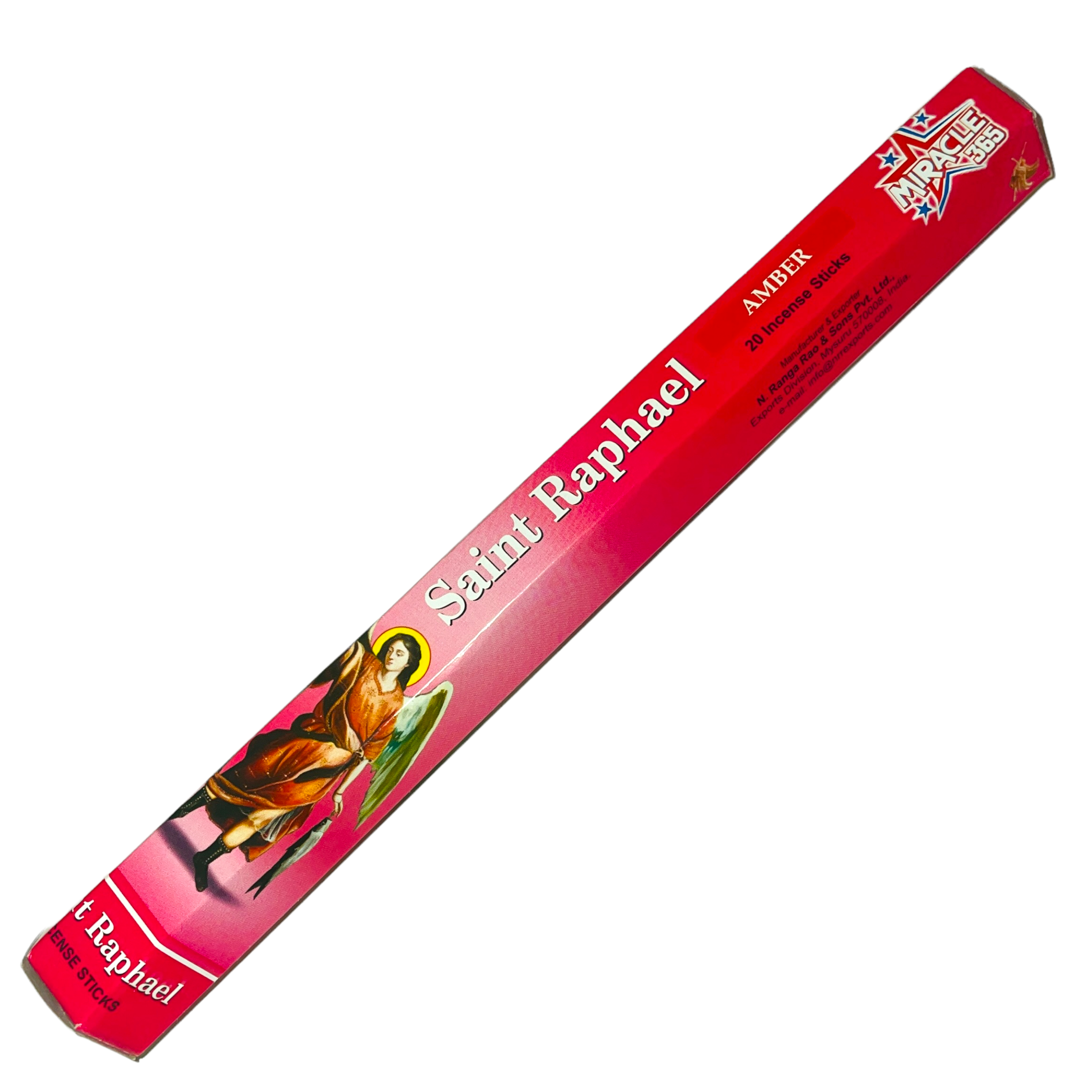 Saint Raphael Angel Of Healing Amber 20 Incense Sticks For Protection ...