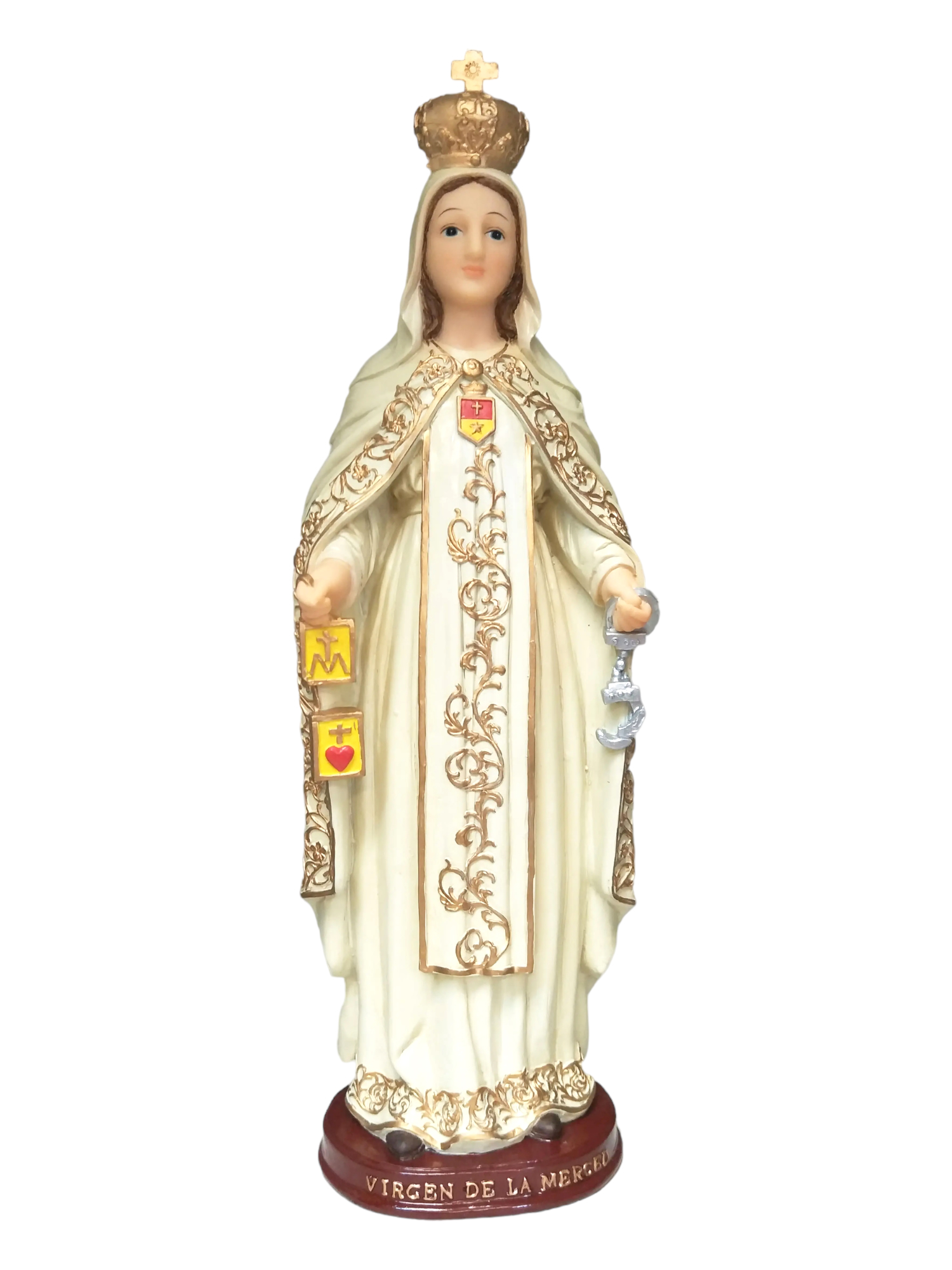 Virgen De Mercedes Statue - Ornate & Elegant (12”) - Botanica San Lazaro