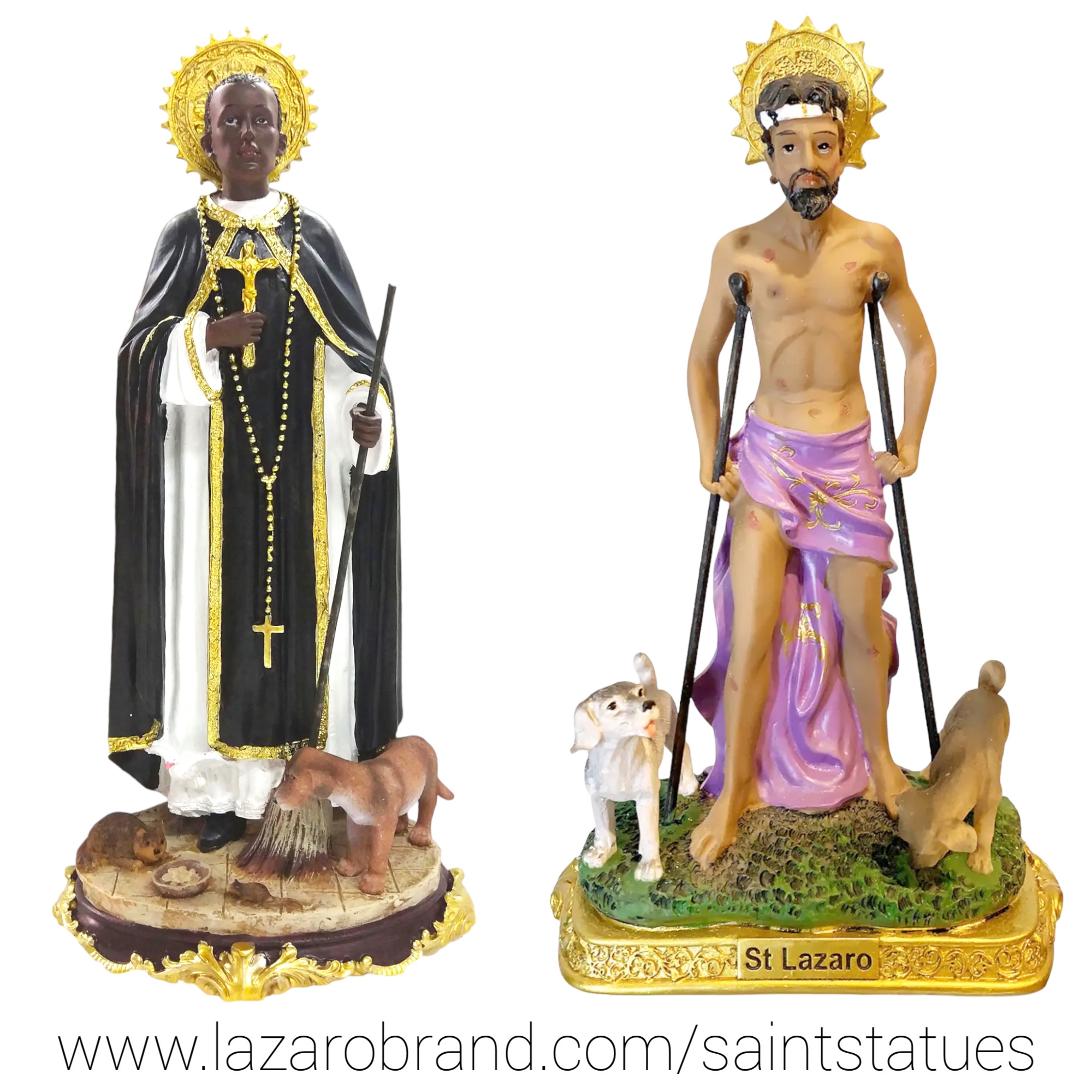 Saint Lazarus San Lazaro The Patron Saint Of Healing 8" Statue For ...