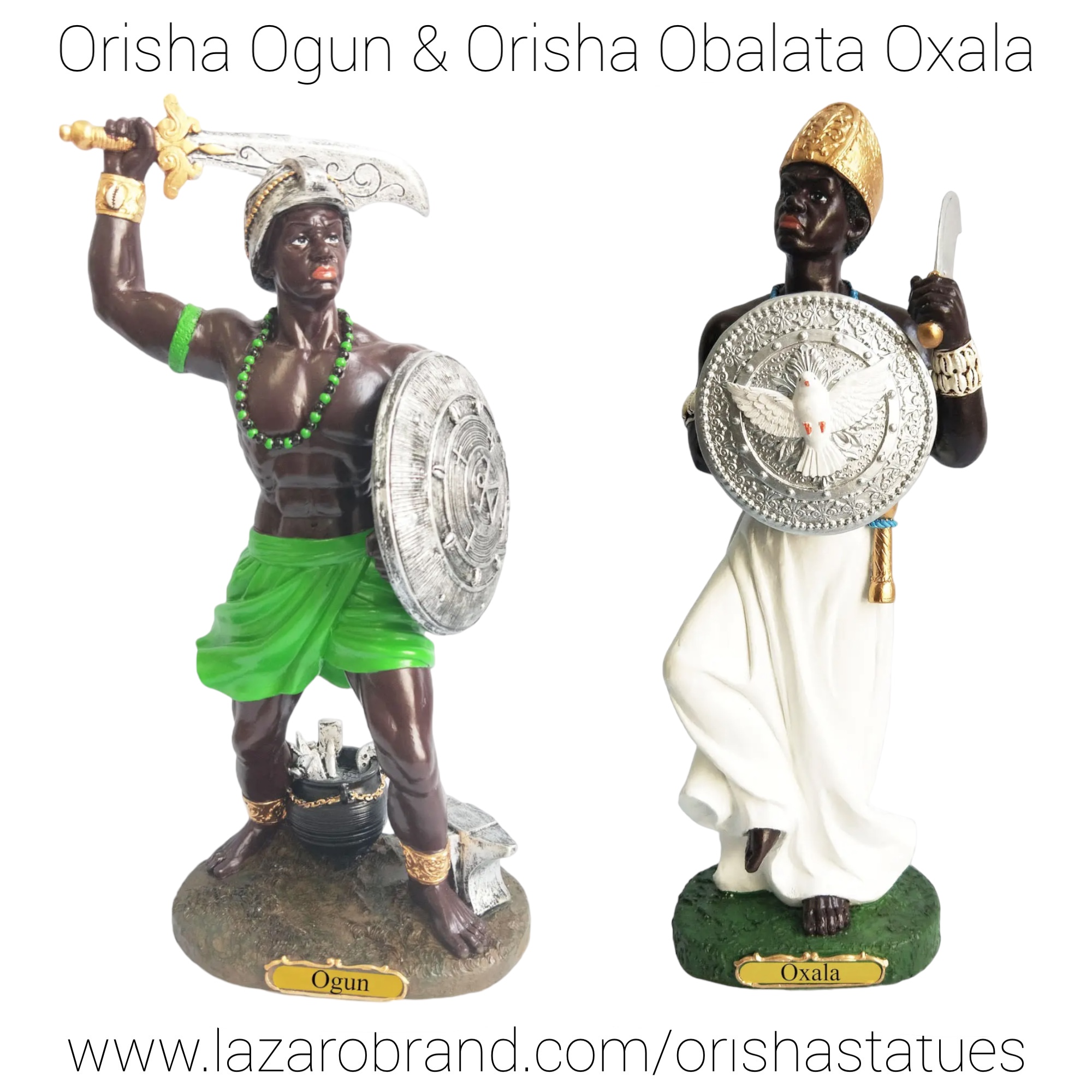 Orisha Obatala Orisha Oxala Statue: Sky Father Guardian Of All People ...