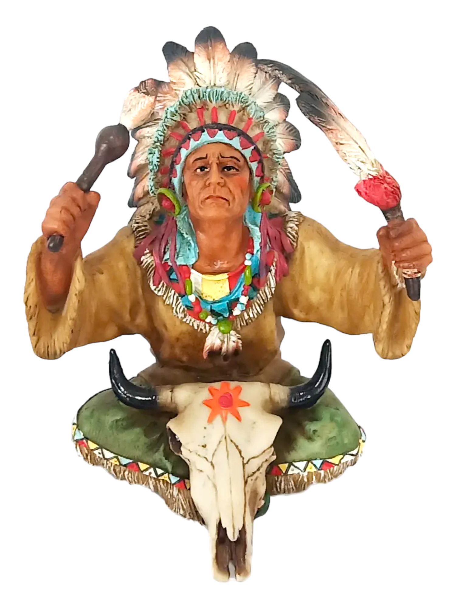 Native American Indian Chief Statue: Symbol of Family, Peace ...