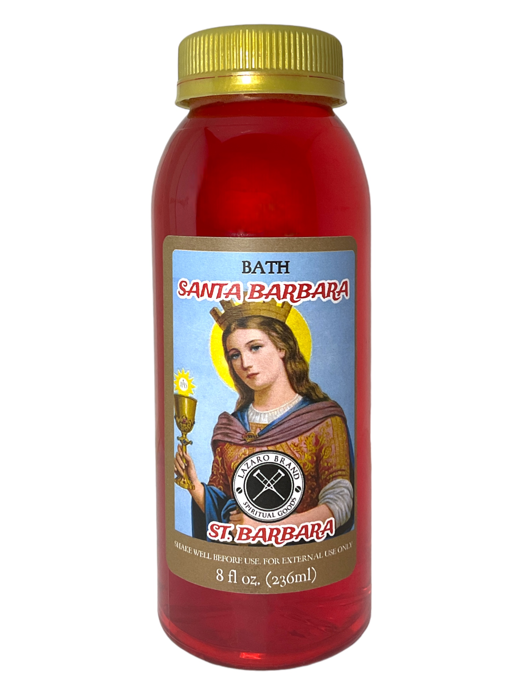 Saint Barbara / Santa Barbara / Spiritual Bath Liquid / 8oz Bottle ...