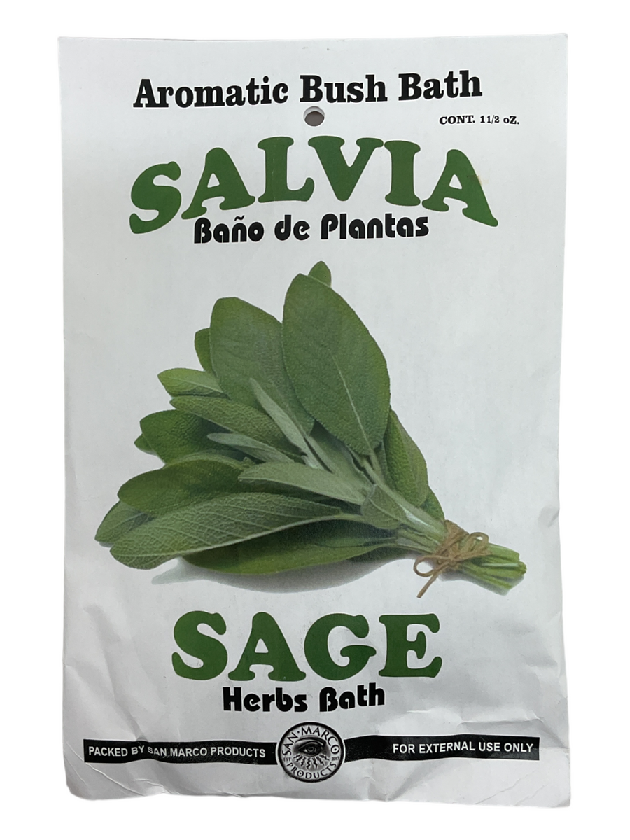 Sage Salvia Aromatic Plant Bath - Boil to Prepare - Banish Negativity ...