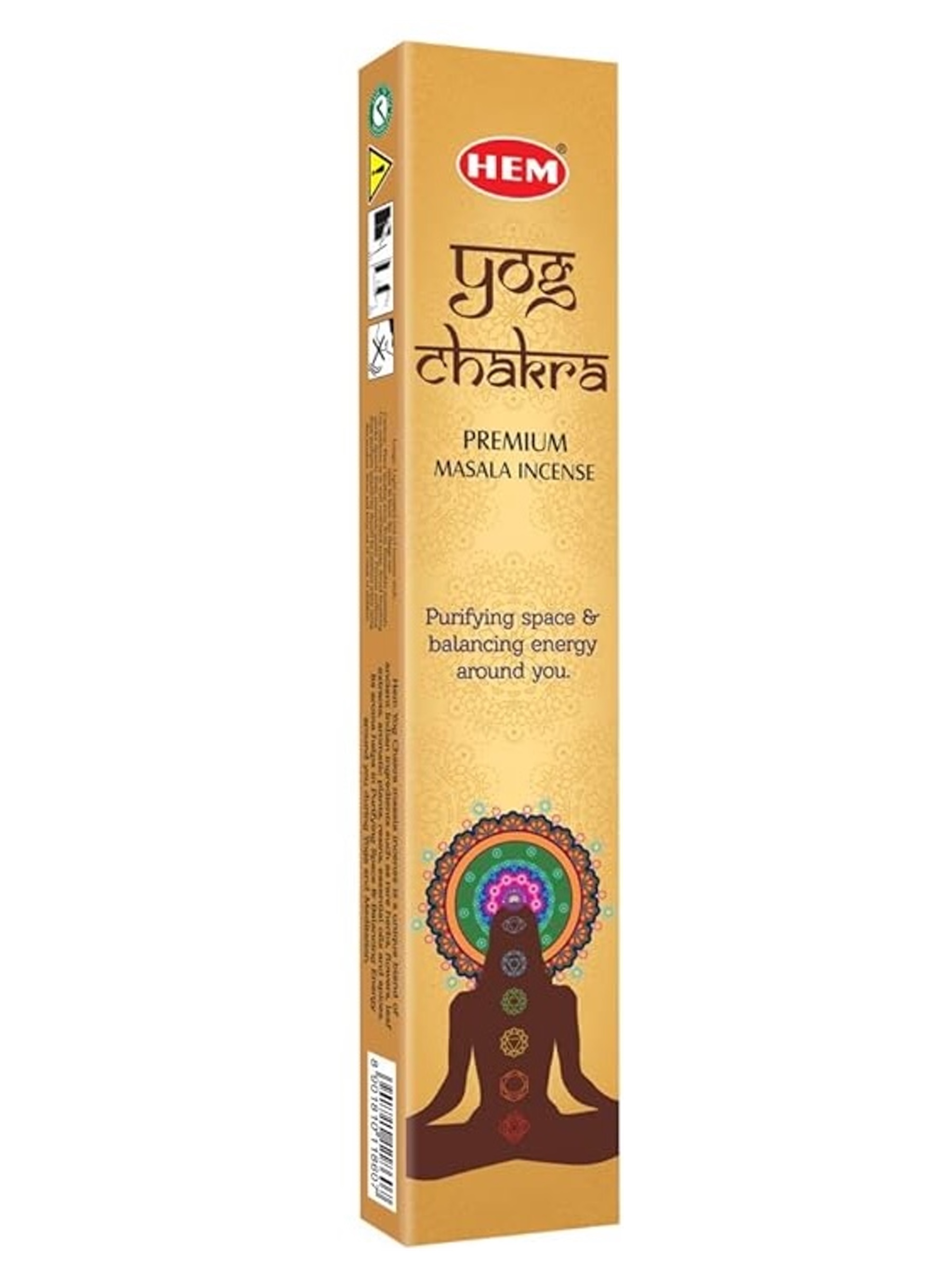 Yoga Chakra / Premium Masala Incense Sticks / 15 grams / Aura Cleanse ...