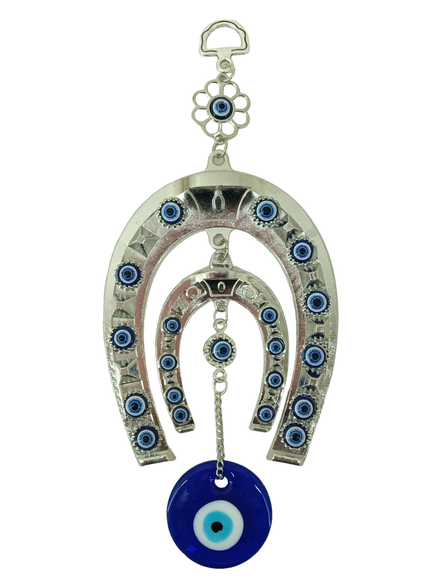 Double Horseshoe Evil Eye Talisman / Ancient Symbol Of Protection ...